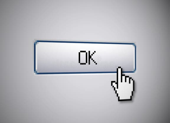 OK button stock illustration. Illustration of confirmation - 18179540