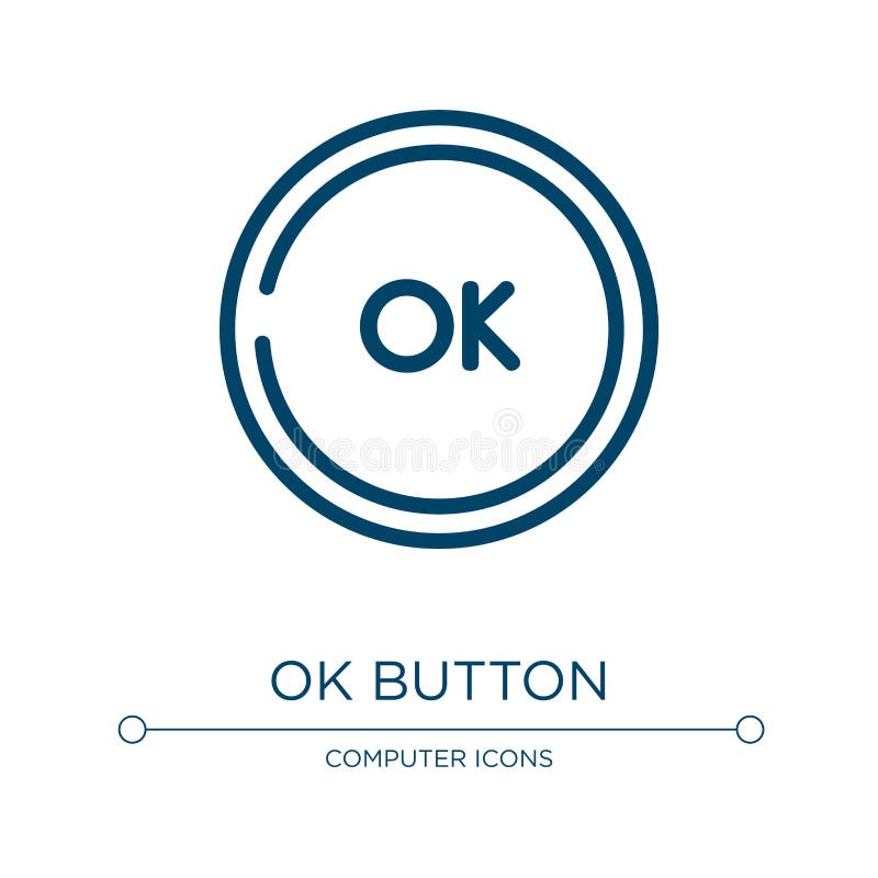 Ok button stock vector. Illustration of design, site - 10990353
