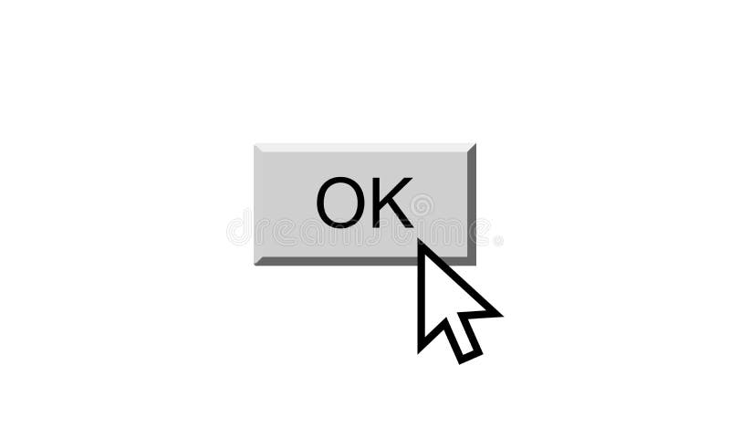 Ok web button stock illustration. Illustration of click - 179477568
