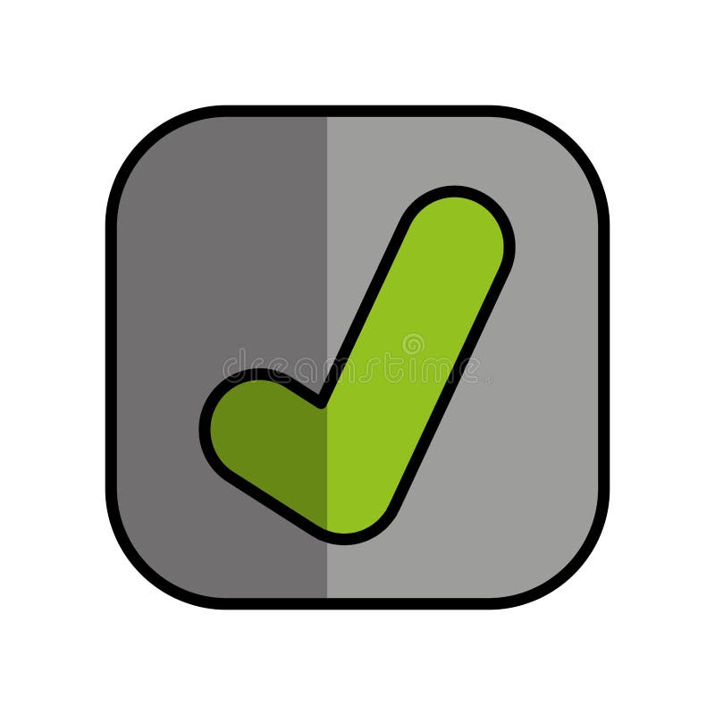 Ok button isolated icon stock illustration. Illustration of accept ...