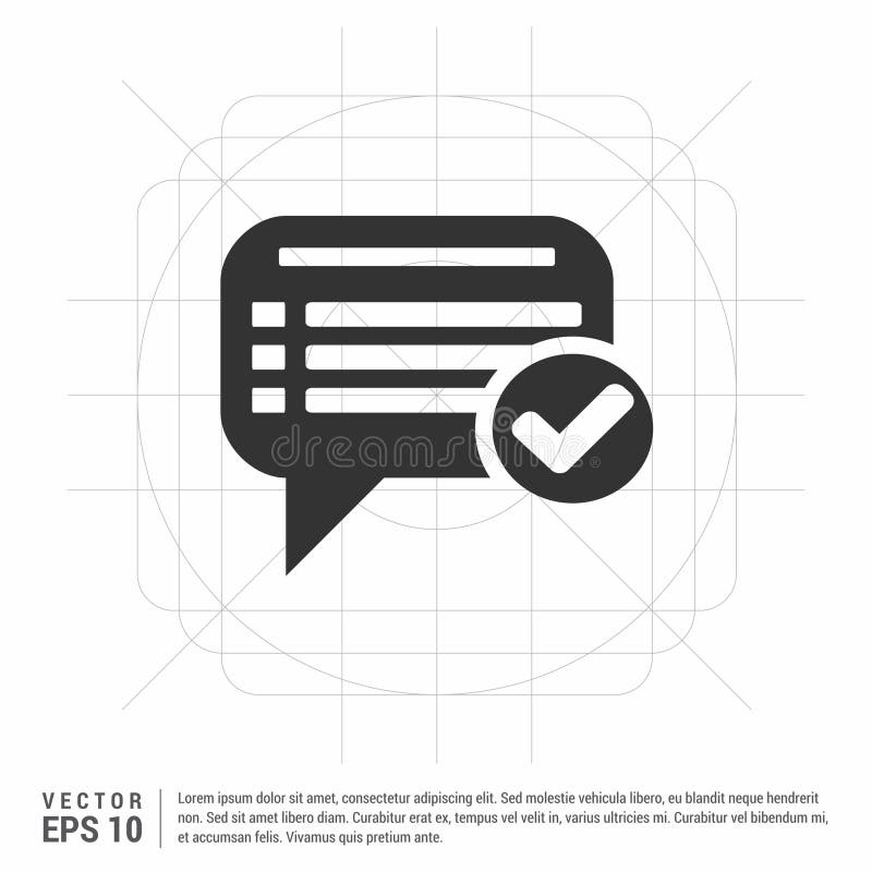 Ok Chat Speech Bubble stock vector. Illustration of logo - 132441692