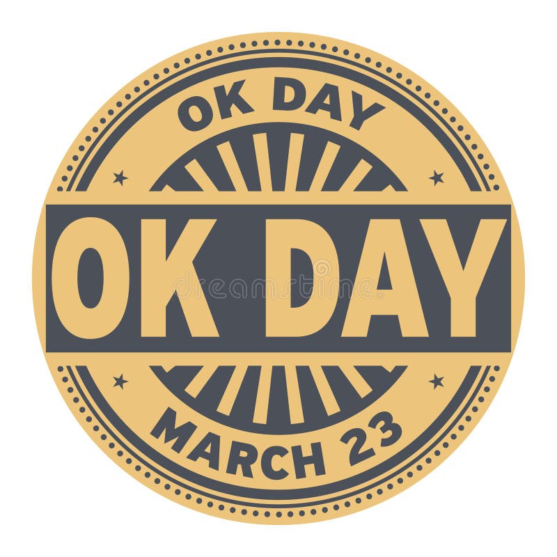 OK Day stamp stock vector. Illustration of excellence - 109803265