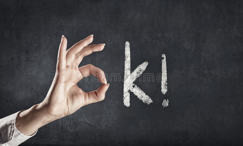 Ok gesture. Concept image stock image. Image of finger - 61587197