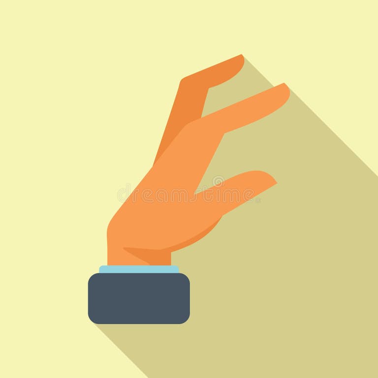 Ok Gesture Icon Flat Vector. Finger Hold Stock Vector - Illustration of ...