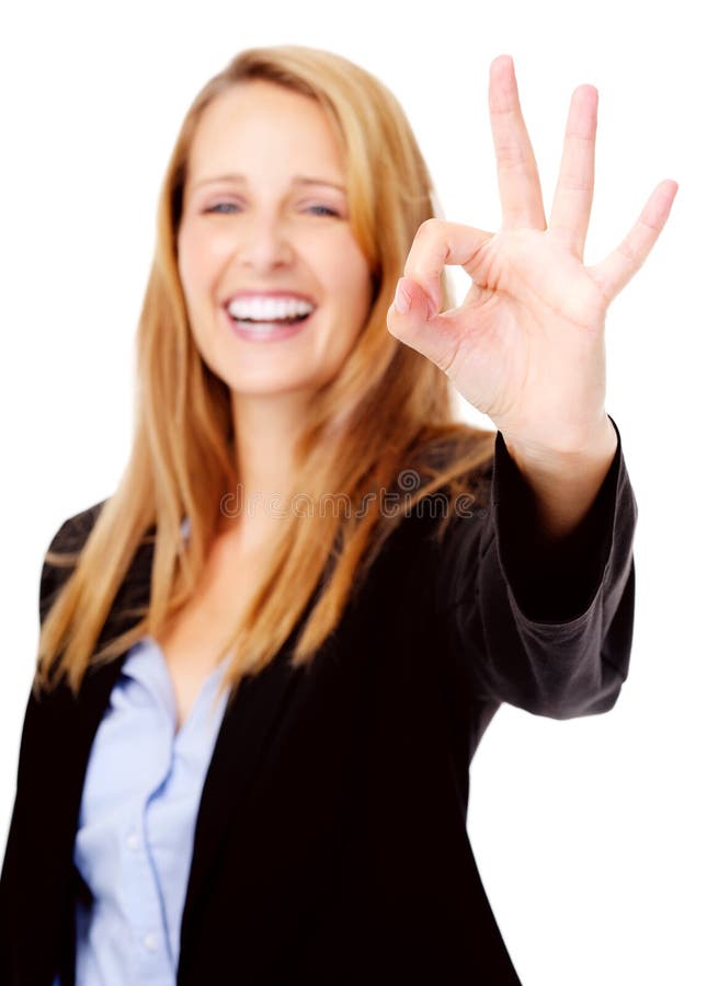 Ok hand gesture stock photo. Image of adult, positive - 24135606