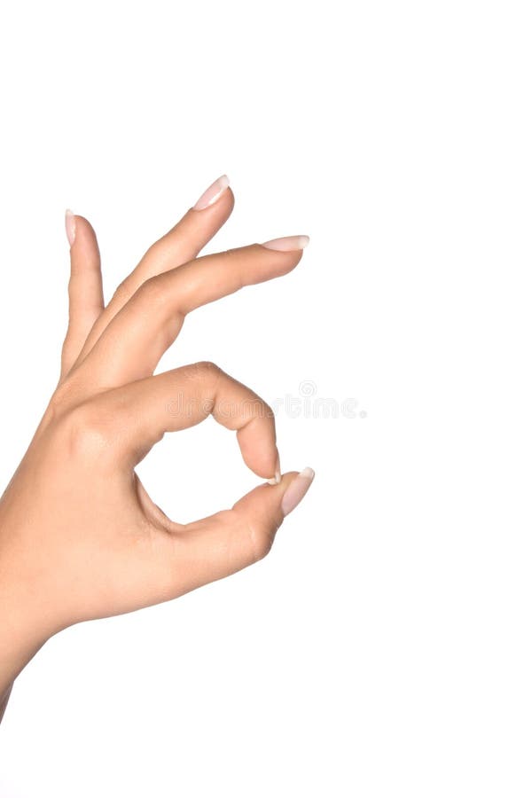 OK Hand sign stock photo. Image of sign, fine, female - 3638322