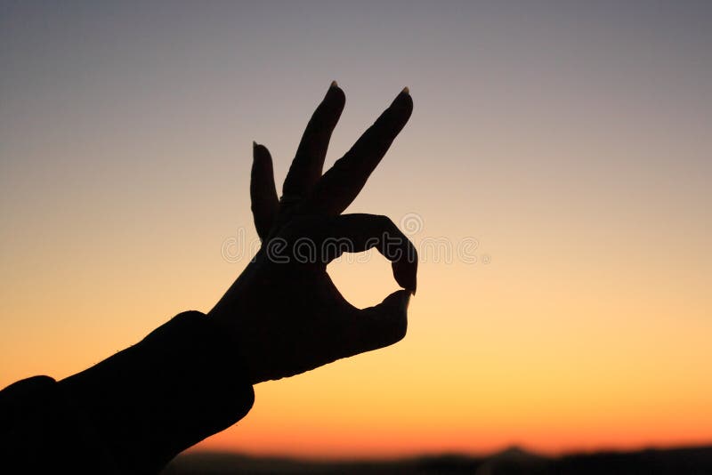 228 Ok Hand Sign Silhouette Stock Photos - Free & Royalty-Free Stock ...