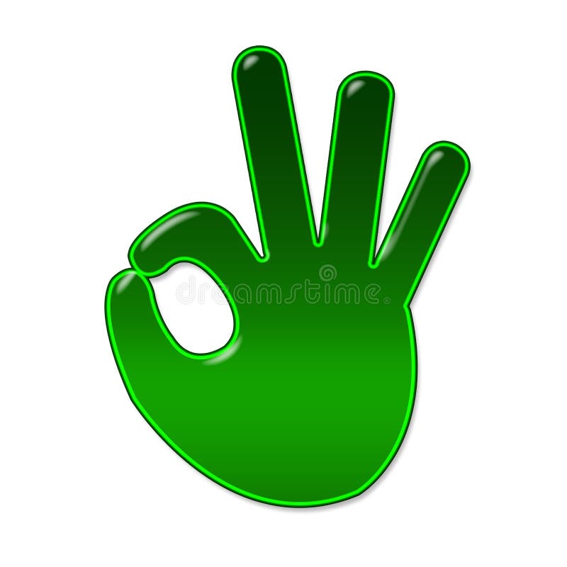 OK hand symbol stock illustration. Illustration of abstract - 82626993