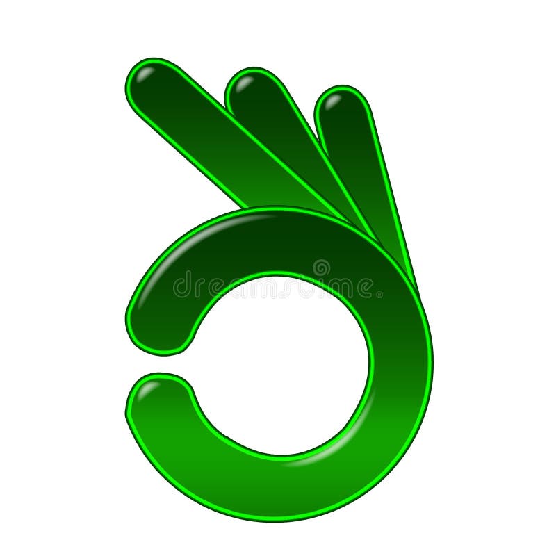 OK hand symbol stock illustration. Illustration of choice - 82627203