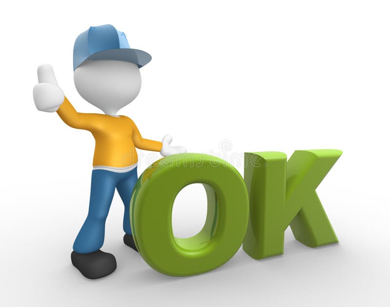 Ok icon stock illustration. Illustration of character - 29166689