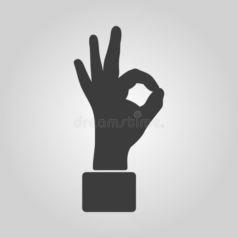 The OK icon. Okay symbol stock vector. Illustration of nice - 79380310