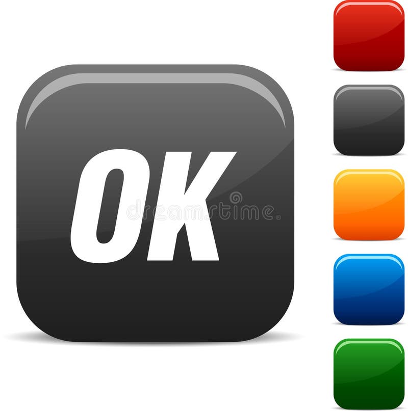Ok icons. stock vector. Illustration of icon, buttons - 11779412