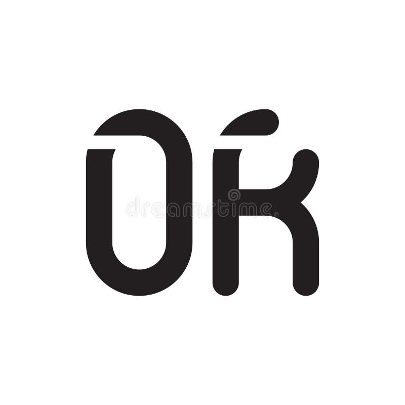 Ok Letter Logo Stock Illustrations – 2,778 Ok Letter Logo Stock ...