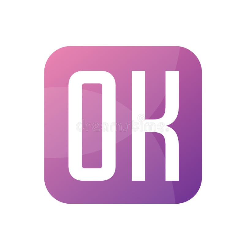 Ok Letter Logo Stock Illustrations – 3,260 Ok Letter Logo Stock ...