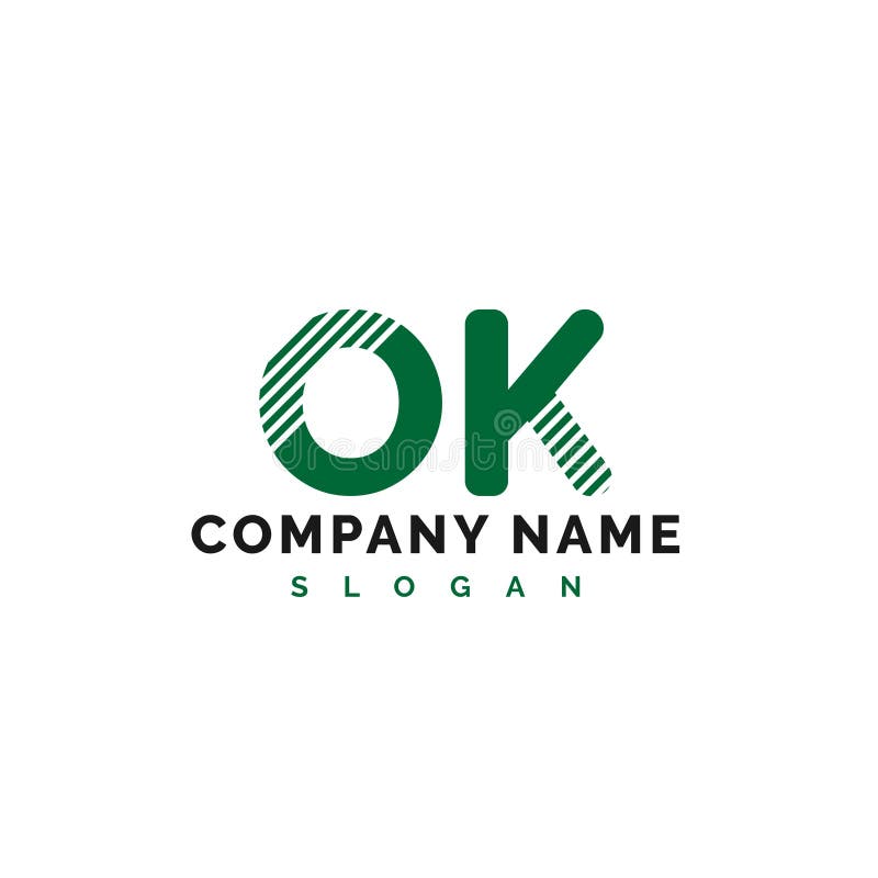 OK Letter Logo Design. OK Letter Logo Vector Illustration - Vector ...