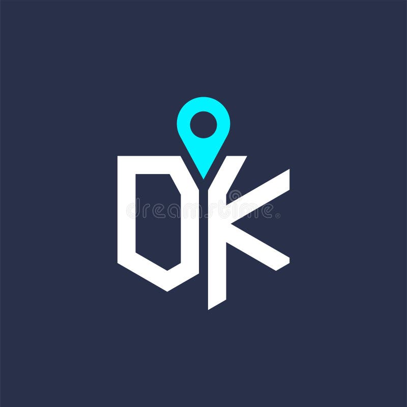 OK Location Logo Design for Recruitment and Navigation - Letter OK Logo ...