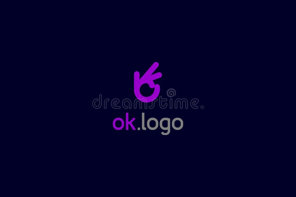 Ok logo design stock vector. Illustration of sign, font - 333713054