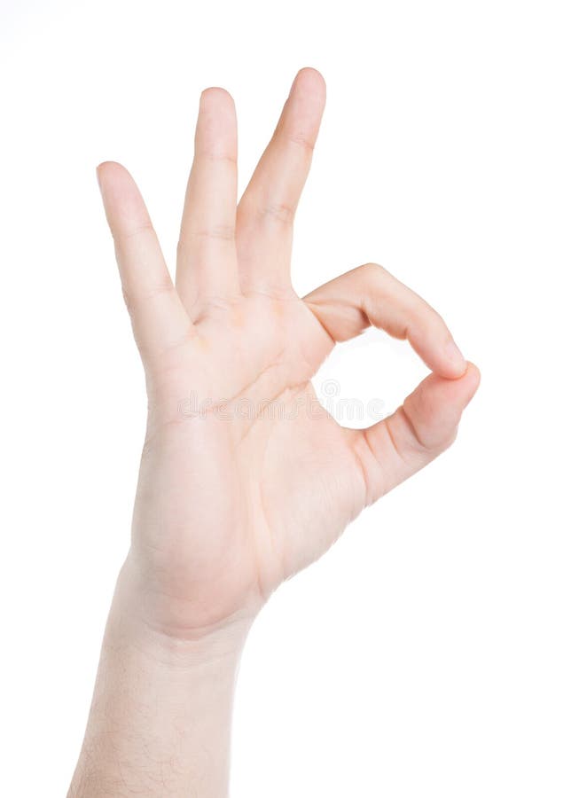 OK stock photo. Image of great, isolated, hands, okey - 36003256