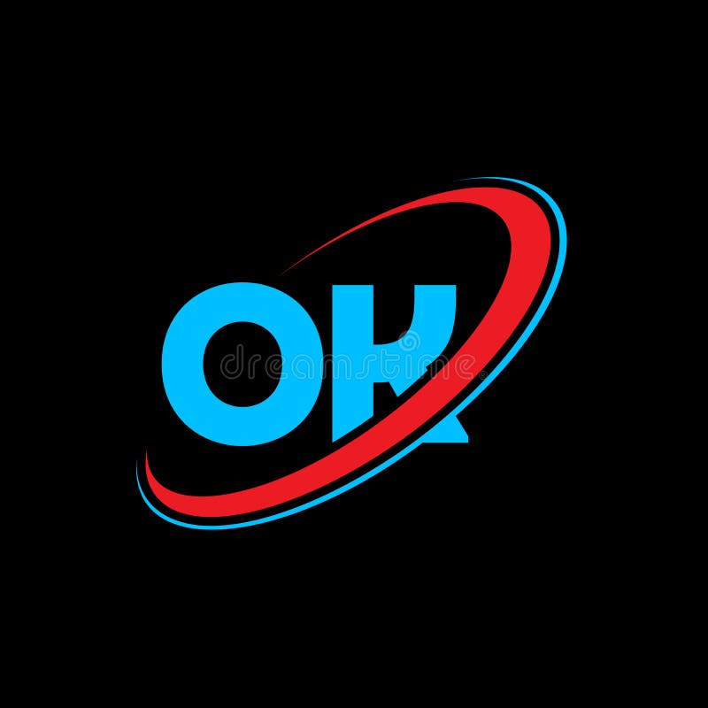 OK O K Letter Logo Design. Initial Letter OK Linked Circle Uppercase ...