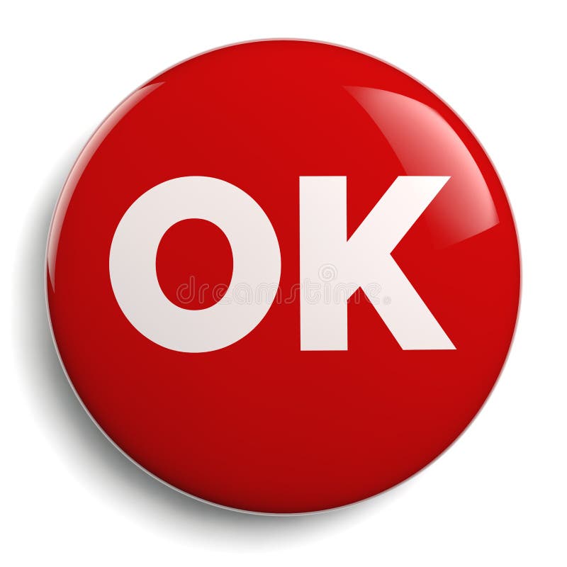 OK Red Icon Symbol Graphic stock illustration. Illustration of deal ...