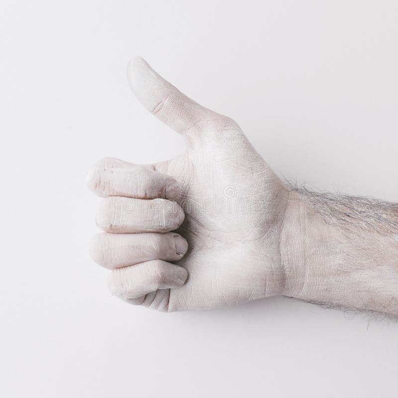 Ok sign on white. stock photo. Image of finger, isolated - 45954042