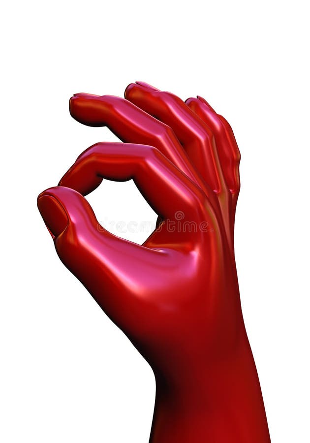 OK Signal stock illustration. Illustration of good, fingers - 9208225