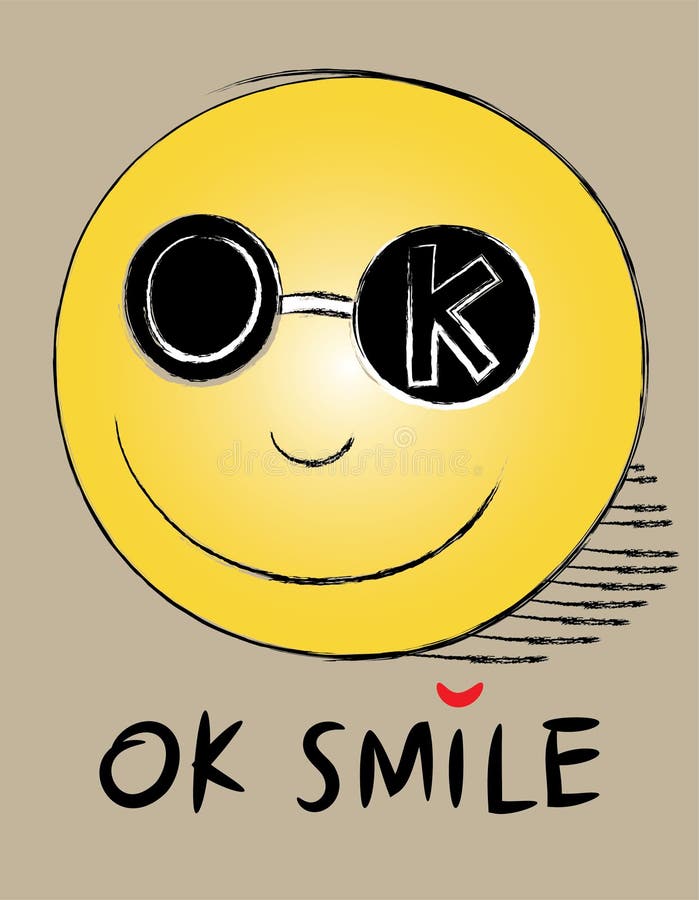 OK smile stock vector. Illustration of icon, artwork - 48477482