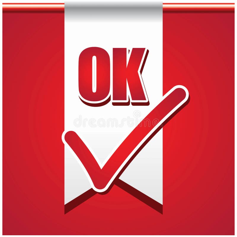 Ok Symbol Stylish Typography Stock Illustration - Illustration of ...