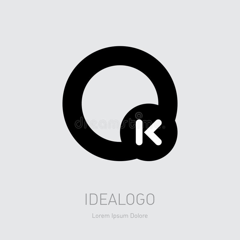 OK. Vector Design Element or Icon. Monogram Logotype Stock Vector ...
