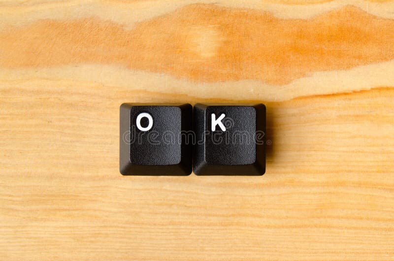 Ok word stock image. Image of keypad, letters, word, keyword - 98419775