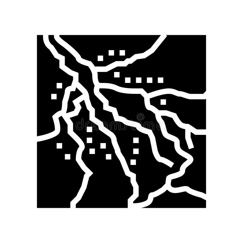 Vector Map of the Okavango Delta in Botswana Stock Illustration ...