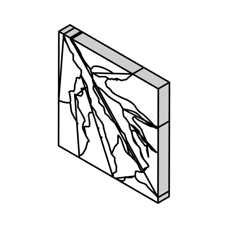 Okavango Delta Isometric Icon Vector Illustration Stock Vector ...