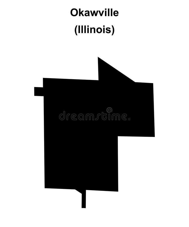 Okawville Outline Map Stock Illustrations – 1 Okawville Outline Map ...