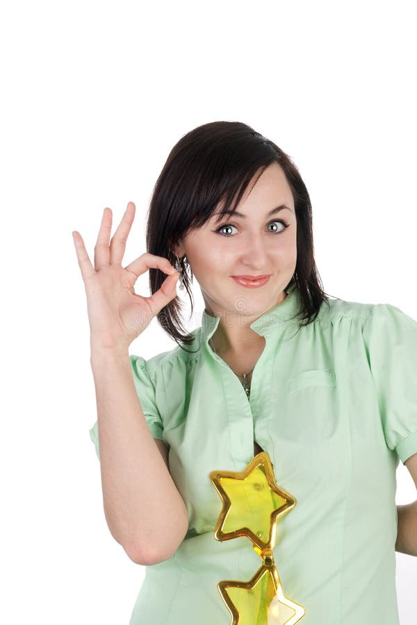 Okay stock photo. Image of glamour, face, eyes, female - 22301518