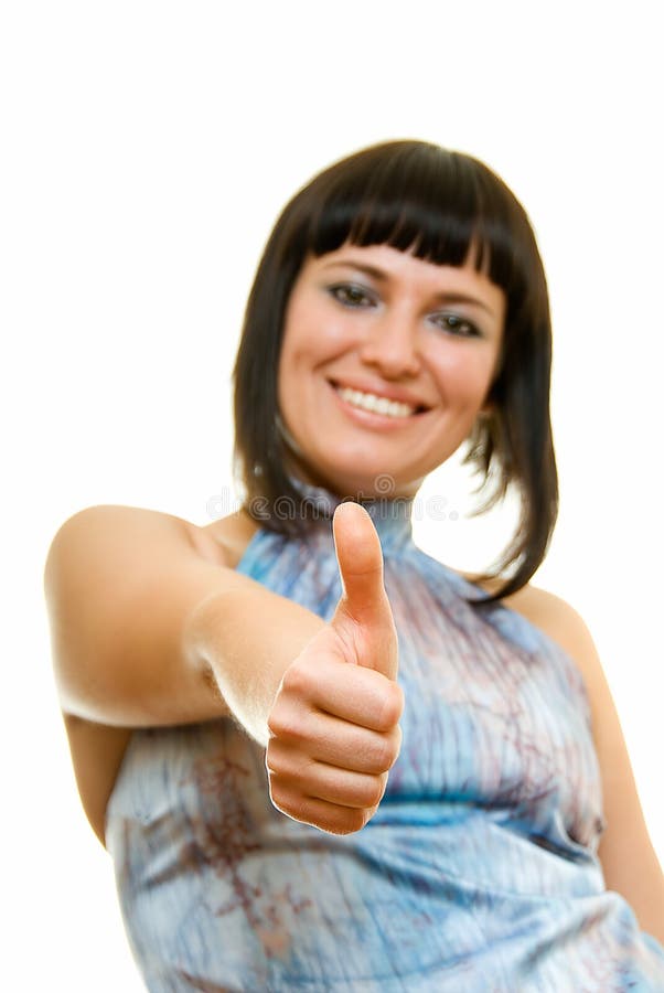 Okay stock image. Image of success, caucasian, pretty - 6521261