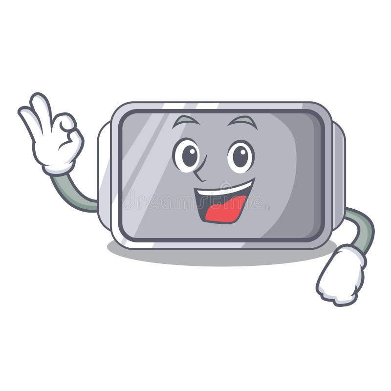 Okay Baking Pan Shape on the Cartoon Stock Vector - Illustration of ...
