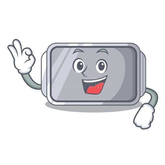 Okay Baking Pan Shape on the Cartoon Stock Vector - Illustration of ...
