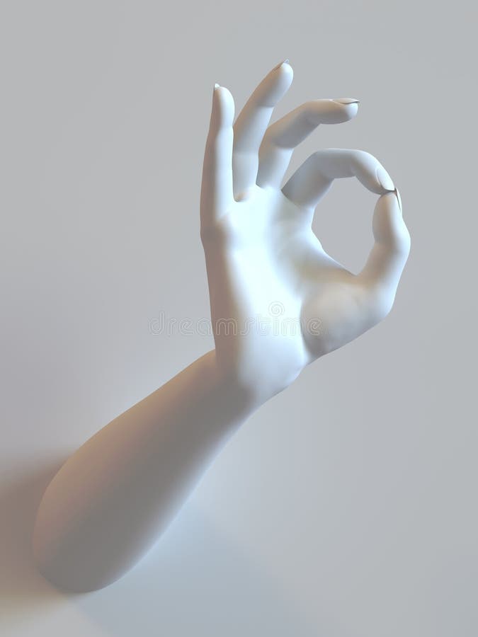 Okay Hand stock illustration. Illustration of gesture - 41594989