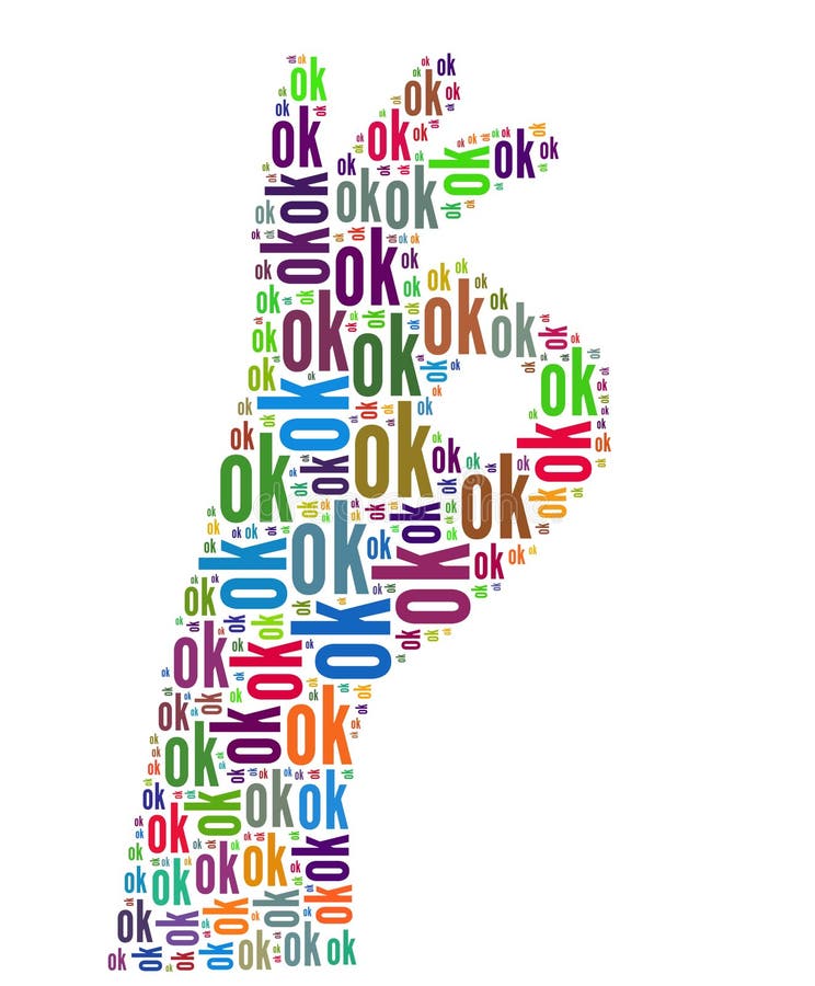 Okay hand sign stock illustration. Illustration of isolated - 28970158