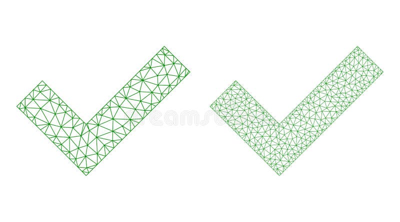 Okay Icons - Vector Polygonal Mesh Stock Vector - Illustration of model ...