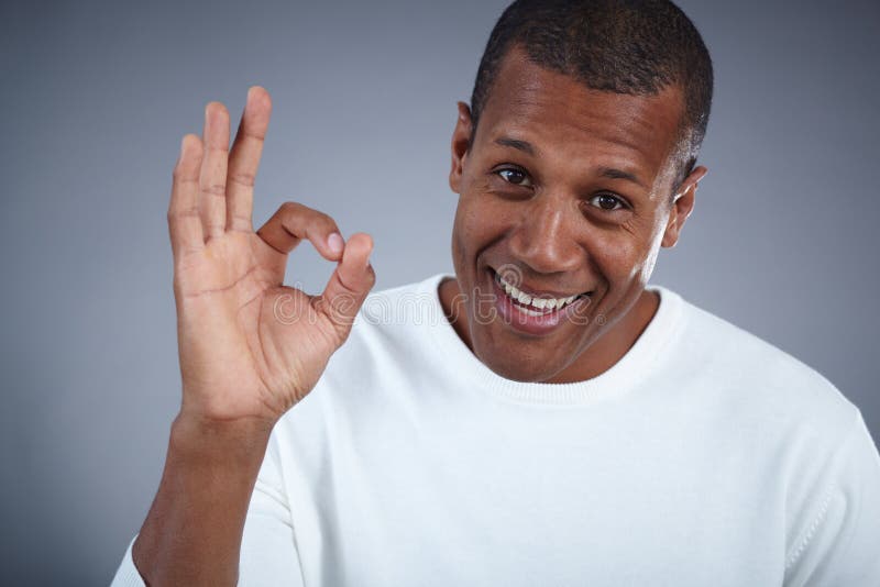 Okay stock photo. Image of alright, adult, happy, isolated - 33381712