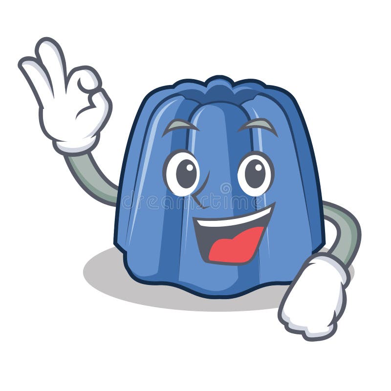 Okay Jelly Bean Character Cartoon Stock Vector - Illustration of jelly ...