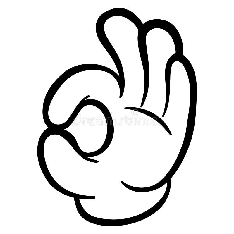 Okay Hand Gesture stock illustration. Illustration of icon - 253602243