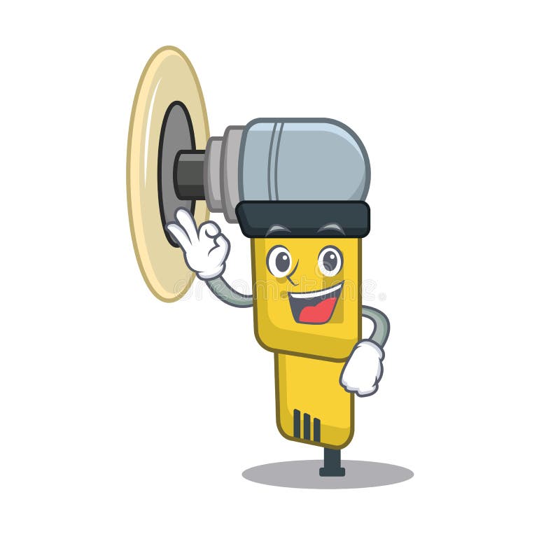 Okay Pneumatic Sander in a Cartoon Drawer Stock Vector - Illustration ...