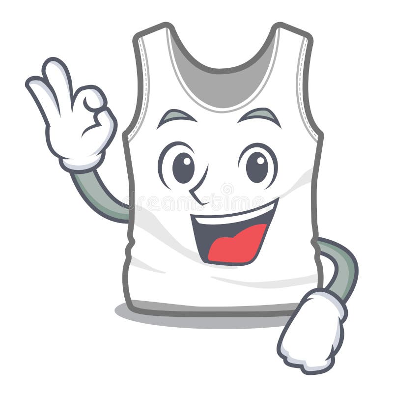 Okay Undershirt Isolated with in the Cartoon Stock Vector ...
