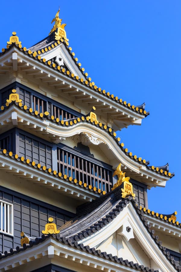 Okayama Castle or Crow Castle in Okayama Stock Photo - Image of ...
