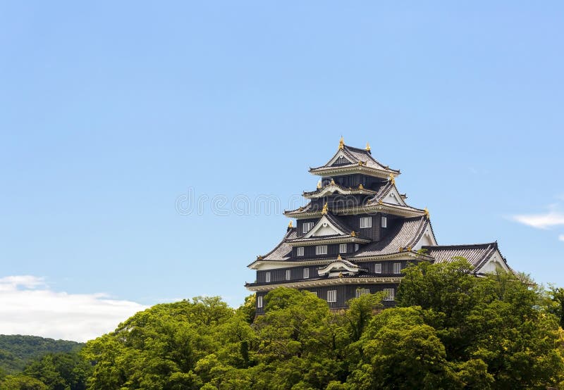 Okayama Castle - Japan stock photo. Image of historic - 214226310