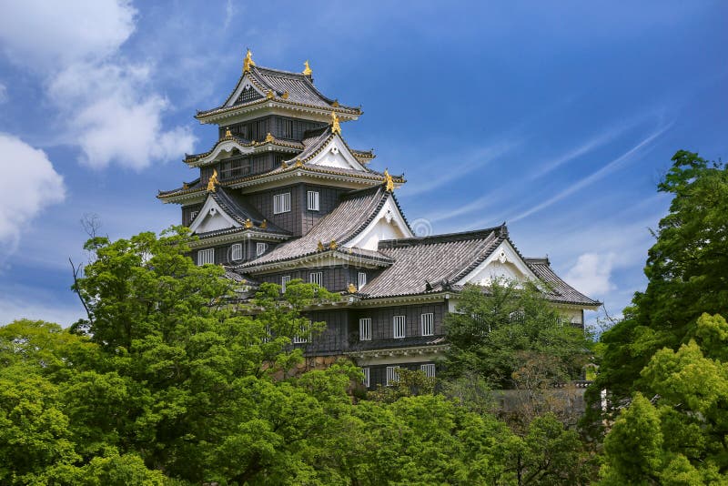 Okayama Castle. Japan. stock photo. Image of history - 95304362
