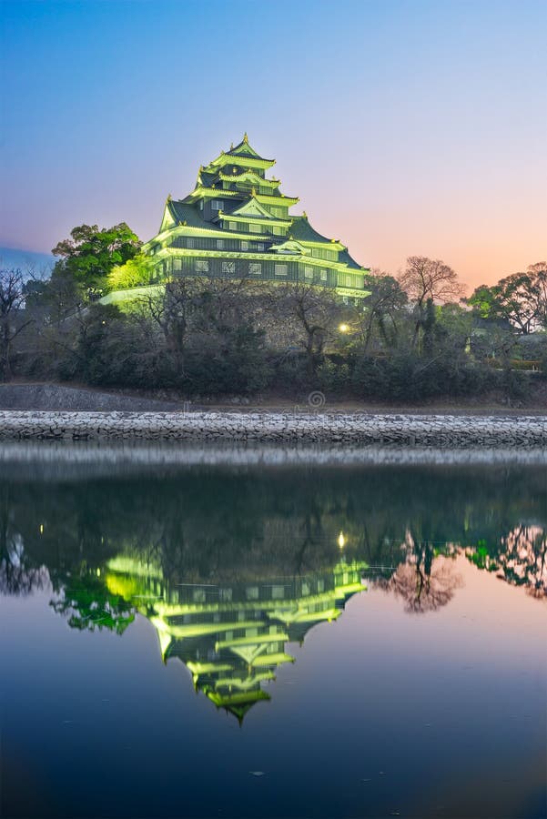 Okayama, Japan at Okayama Castle Stock Photo - Image of donjon ...