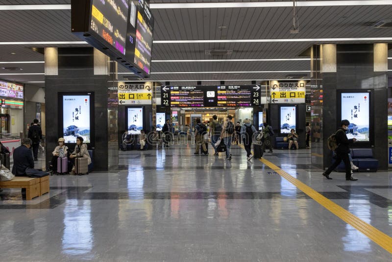 Okayama Train Stations in Japan Editorial Photography - Image of train ...